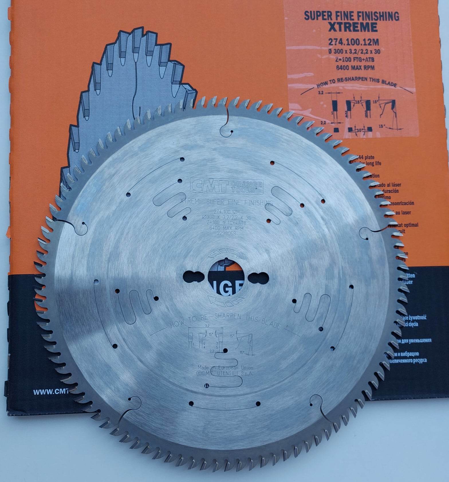 Pânza circular CMT pentru tăieri ultra fine, lemn tare ,rasinoase ...